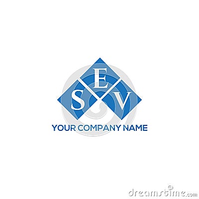 SEV Letter Logo Design On BLACK Background. SEV Creative Initials ...