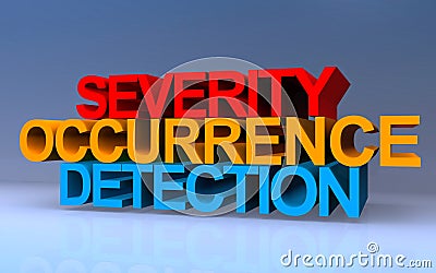 Severity Occurrence Detection On Blue Royalty-Free Stock Image ...