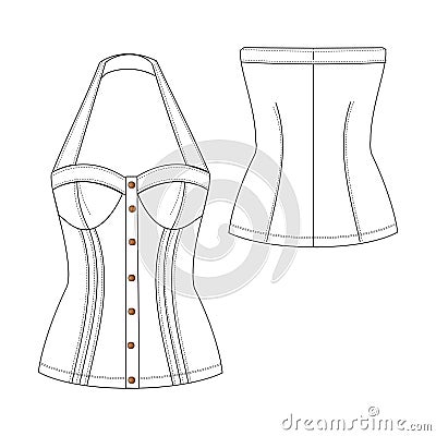 Bustier Illustration Stock Vector - Image: 39395948
