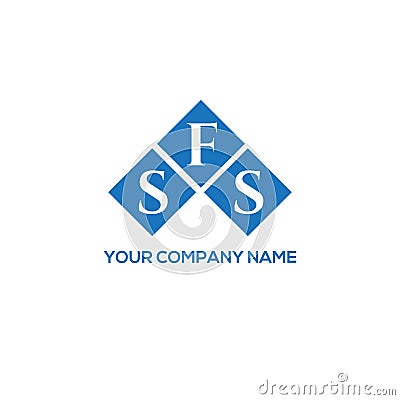 SFS Letter Logo Design On WHITE Background. SFS Creative Initials ...