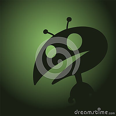 Shadow Alien Stock Vector - Image: 62987980