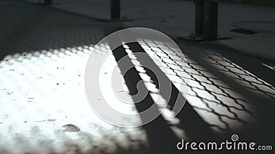 Shadow of Jail Bars Closing. 4k Stock Footage - Video of decorative ...