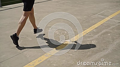 Shadow of Man Running Fast and Intense in Forest Stock Video - Video of ...