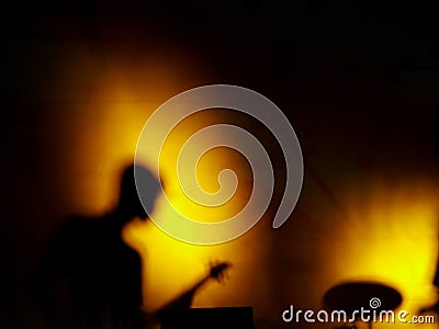 Shadow Music Concert Royalty Free Stock Images - Image: 264929