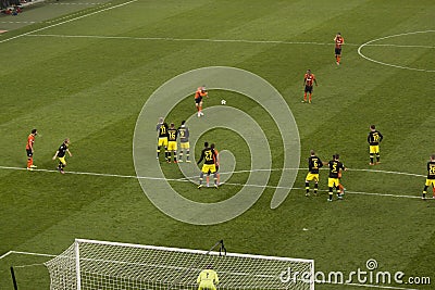 Shakhtar Defender Yaroslav Rakitskiy Free Kick Editorial Photo ...