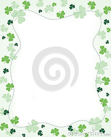 Shamrock Border Royalty Free Stock Photos - Image: 8436278