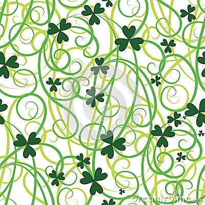 Shamrock Flower Background. Vector Illustration | CartoonDealer.com ...