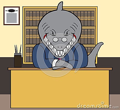 Shark Lawyer Stock Image - Image: 38325291