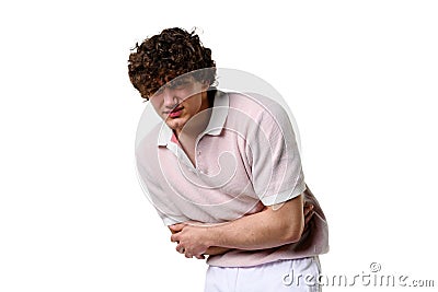 Sharp Abdominal Pain. Soring Lining Of The Belly From Peptic Ulcer Of ...