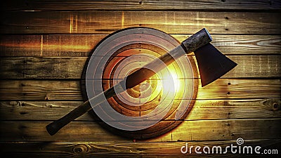 Sharp Rustic Axe Throwing Club Logo Design Minimalist Silhouette For A ...