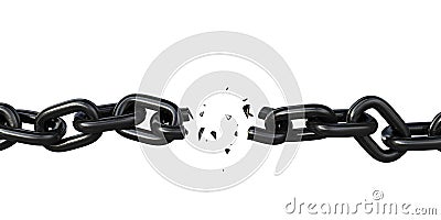 Shattered Chainlink Royalty Free Stock Image - Image: 1222696