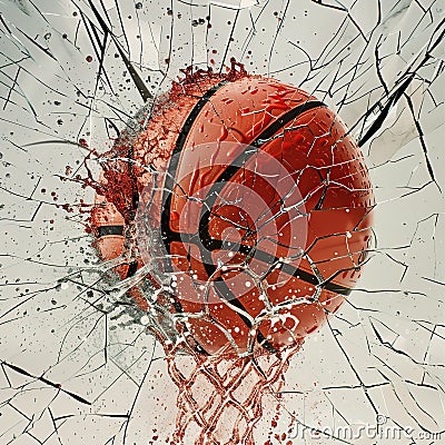 Shattered Perceptions A Bouncing Basketball Royalty-Free Stock Photo ...