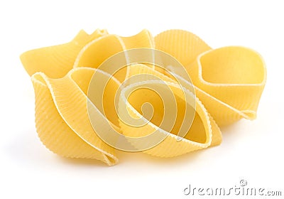 Shell Pasta On A White Background Royalty-Free Stock Photography ...