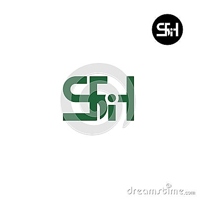 SHI Logo Letter Monogram Design Cartoon Vector | CartoonDealer.com ...