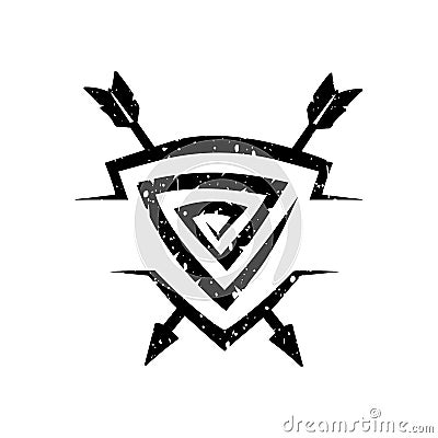Shield And Arrows Vector Illustration | CartoonDealer.com #144598414