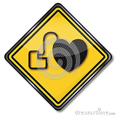 Pacemaker And Heart Cartoon Vector | CartoonDealer.com #108569725