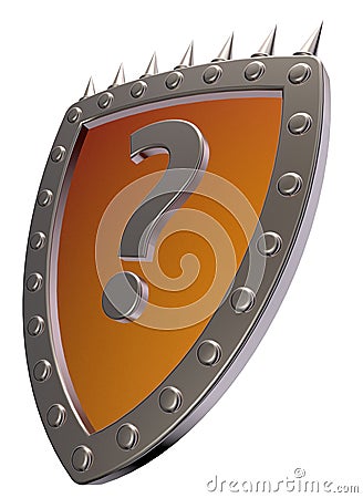 Shield With Question Mark Royalty-Free Illustration | CartoonDealer.com ...