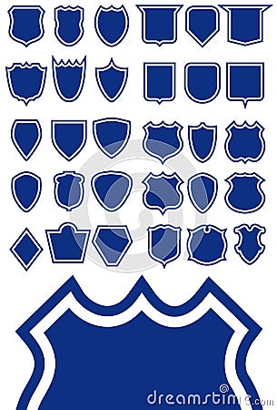 Shield Shape Template Royalty Free Stock Image - Image: 8895356