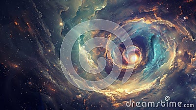 A Shimmering Portal Connecting Different Realms And Dimensions Royalty ...