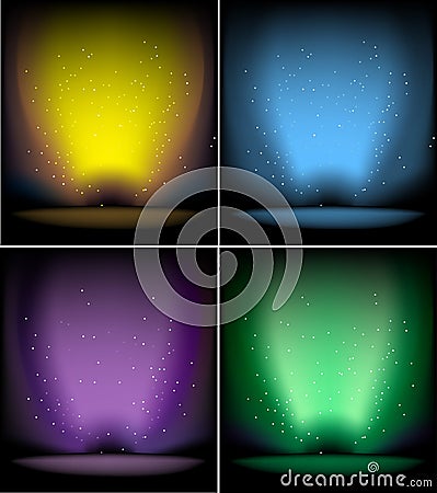 Shiny Backgrounds Set Cartoon Vector | CartoonDealer.com #21816531