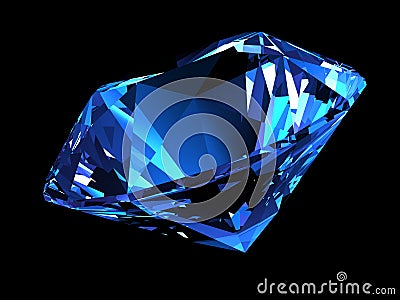 Shiny Blue Diamond Stock Image - Image: 3401281