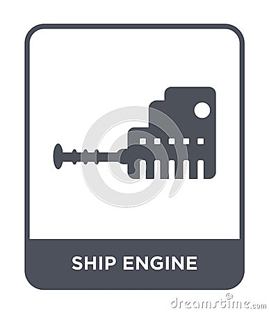 Ship Engine Icon In Trendy Design Style. Ship Engine Icon Isolated On ...
