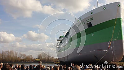 Ship launch stock video. Video of ship, white, marvel - 35366179