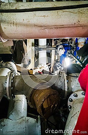 Ship Piping System. Conected Piping Stock Photography | CartoonDealer ...