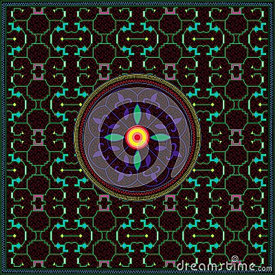 9 Of 12 Shipibo Conibo Artwork Patterns HD Set Vector Illustration ...