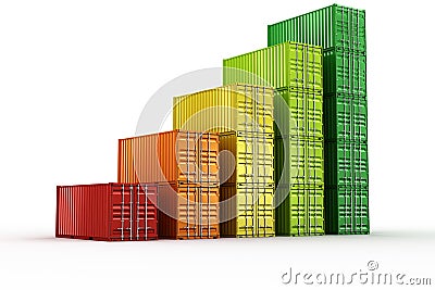 Shipping Container Chart Royalty-Free Stock Photography | CartoonDealer ...