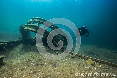 Shipwreck Alice G. In Tobermory Canada Editorial Photo | CartoonDealer ...