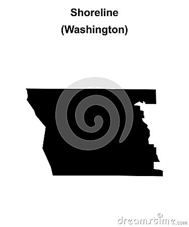 Shoreline Outline Map Cartoon Vector | CartoonDealer.com #357623321