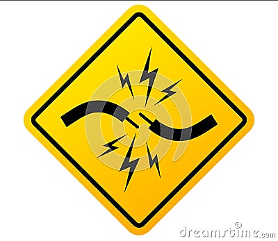 Short Circuit Warning Vector Sign | CartoonDealer.com #273595477