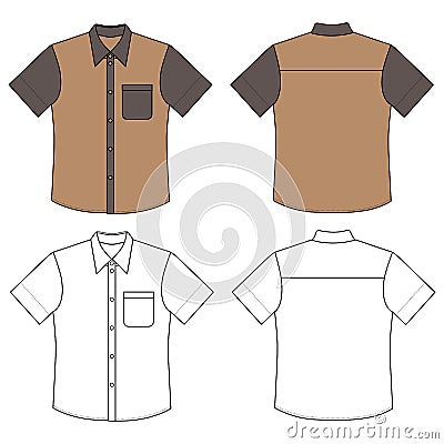 Short Sleeve Shirt Vector Illustration | CartoonDealer.com #81400858