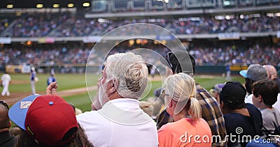 Crowd Cheering Applause at Baseball Game in Stadium Stock Video - Video ...