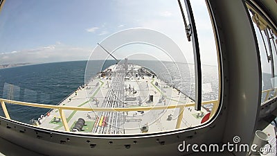 Shot Inside of an Operation Control Room of an Oil Ship Stock Video ...