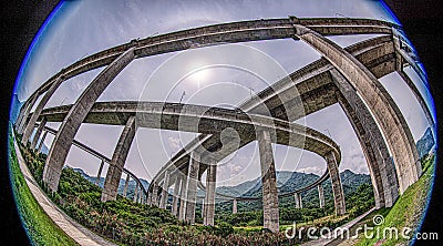 The Shoulder Track Becomes A Fast Road Royalty-Free Stock Photography ...