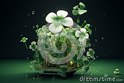 Showcase The Versatility Of Clover Motifs In Stock Image ...