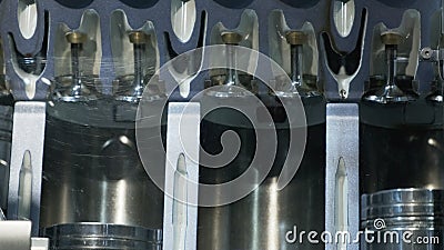 Showing Work of Pistons and Structure of Car Engine Inside Stock Video ...
