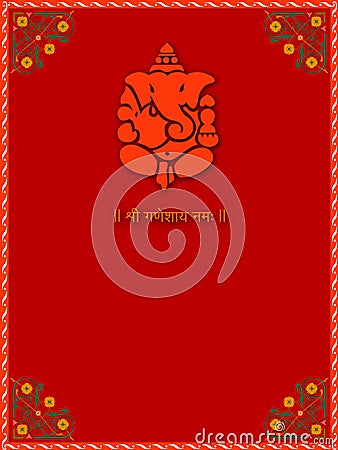 Shree Ganesha - Card Template Royalty-Free Stock Image | CartoonDealer ...
