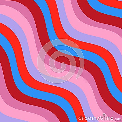 Colorful Bold Diagonal Stripes Liquid Wavy Flow Pattern Stock Photo ...