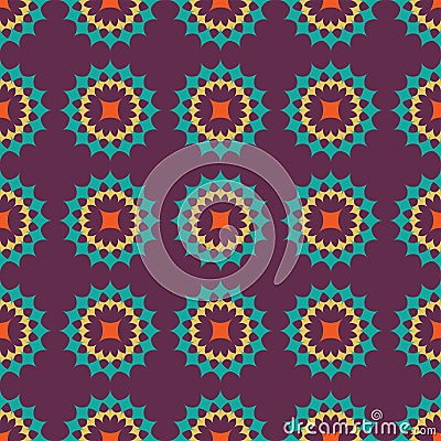 Shweshwe Pretty Star Pattern In Blue And Purple Vector Illustration ...