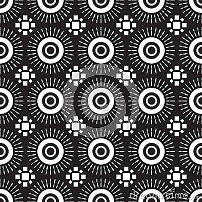 Shweshwe Sun Pattern In Black And White Royalty-Free Stock Photo ...