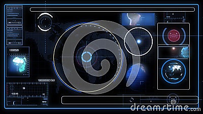 SICIFI Hud Control Panel Stock Illustration - Image: 41043421
