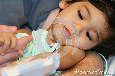 Sick Baby In Hospital Royalty Free Stock Images - Image: 5310339
