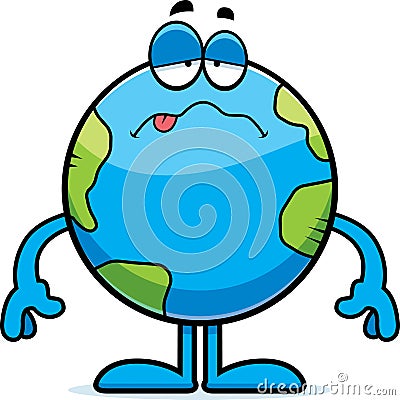 Sick Cartoon Earth Stock Vector - Image: 47066004