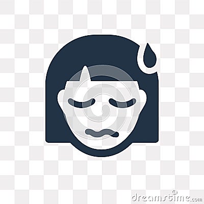 Sick Vector Icon Isolated On Transparent Background, Sick Trans ...
