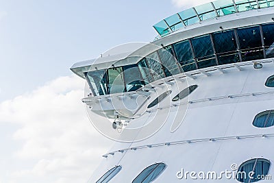 Side Of Navigation Bridge Stock Photo - Image: 79041285