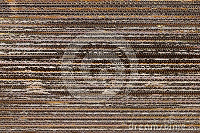 Side Section Of The Industrial Paper Stack For Product Packaging ...