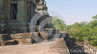 Side View of Angkor Wat Temple Stock Video - Video of baphuon, heat ...